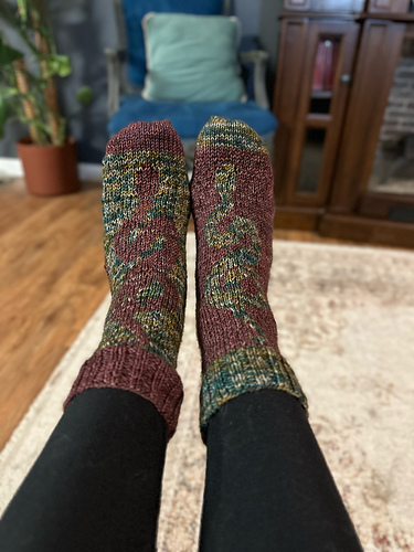 Ravelry: Serpentine Socks pattern by Emily Stokes