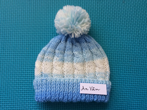 Ravelry: Cabled Baby Hat pattern by marianna mel