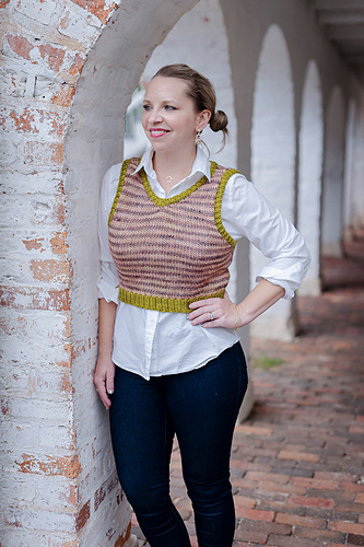 Ravelry: Striped Market Vest pattern by Kate Oates