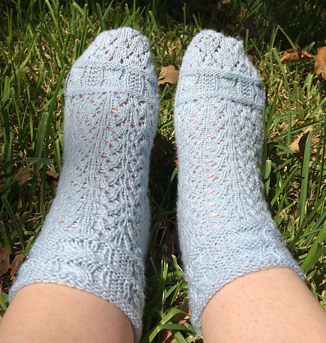 Ravelry: Tuliptree Lace Socks pattern by Anye M. Shafer