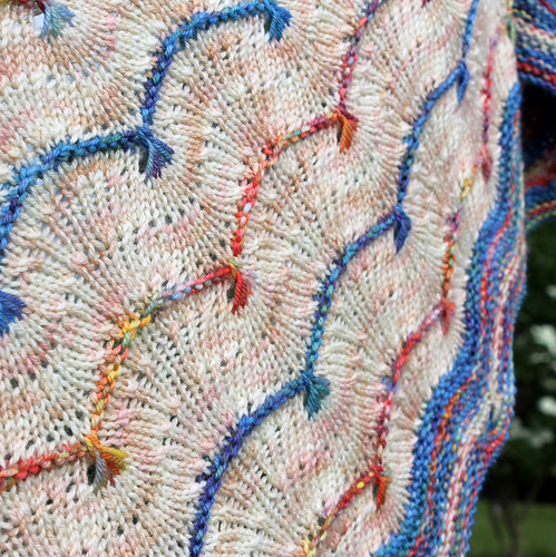 Ravelry: Spark and Flow Shawl pattern by Liz Capik