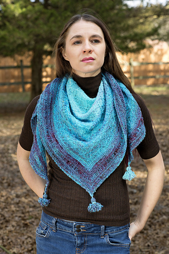 Ravelry: Bohemian Rhapsody Shawl pattern by Liz Capik