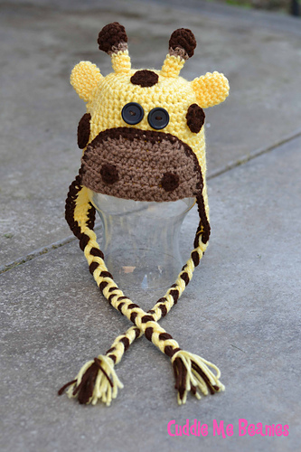 Ravelry: Giraffe Beanie pattern by April Bennett with Cuddle Me Beanies