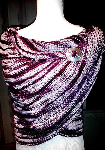 Ravelry: The Ripple Crescent Shawl pattern by Michelle Lee