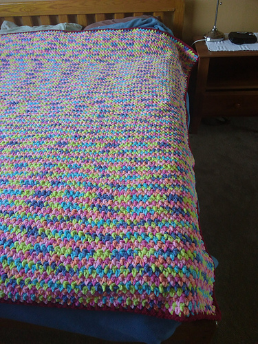 Is this how this type of variegated yarn is supposed to work up? The ...