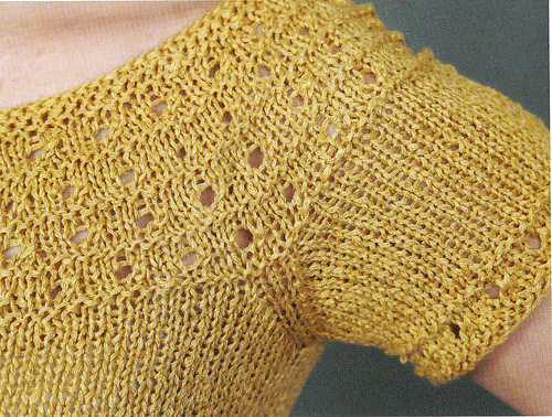 Ravelry: Eyelet Yoke Pullover pattern by Kristen TenDyke