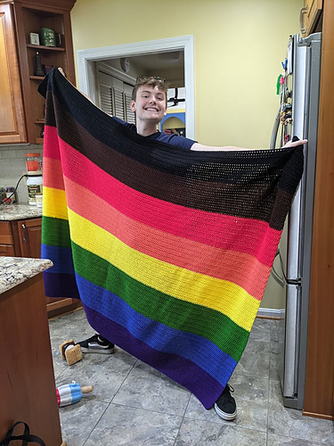 Ravelry: LGBTQIA+ Pride Blanket pattern by Beck Seckler