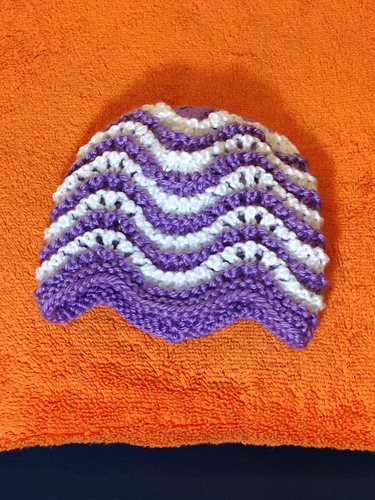 Ravelry: Feather & Fan Baby Cap pattern by Lorraine Major