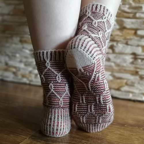 Ravelry: Carnival Socks pattern by Alena Malevitch