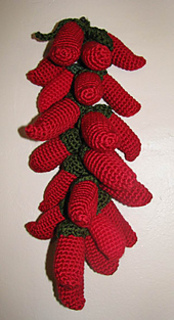 Ravelry: Crocheted Chili Pepper Ristra pattern by Armina Parnagian