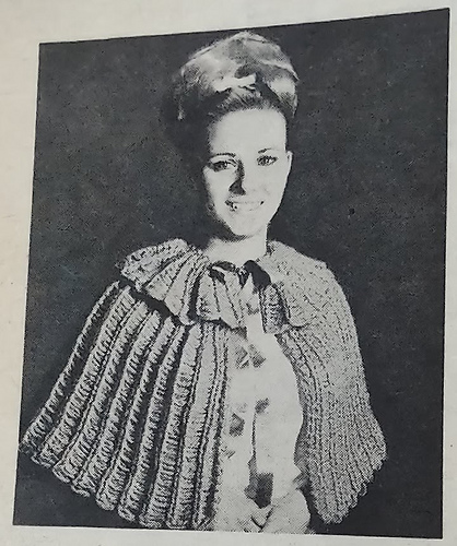 Ravelry: Lacy Blue Bed Cape pattern by Workbasket Magazine