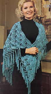 Ravelry: Lacy Shawl in Crochet pattern by Workbasket Magazine