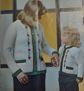 Ravelry: Mother/Daughter Tyrolean Cardigan pattern by Erika Loeb