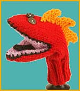 Ravelry: Duncan Dragon puppet mitten pattern by Debora Crichton