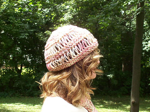 Ravelry: Drop Stitch Drama Hats (Original and II) and Scarf pattern by ...