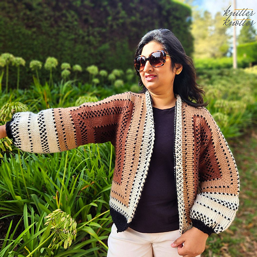 Ravelry: Maya Hexagon Cardigan pattern by Arunima Goel