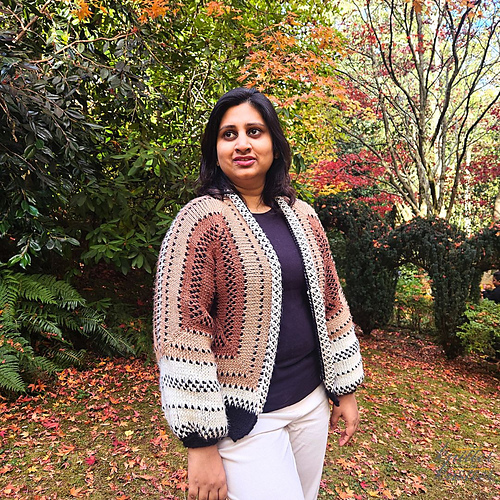 Ravelry: Maya Hexagon Cardigan pattern by Arunima Goel