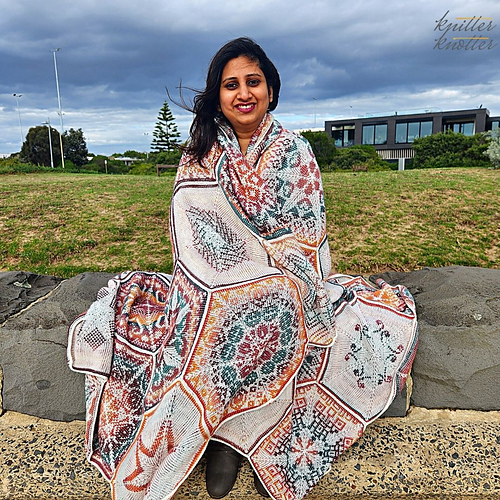 Ravelry: Ipsa Tunisian Blanket CAL pattern by Arunima Goel