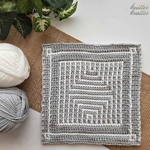 Ravelry: Zuri Tunisian Mosaic Blanket CAL pattern by Arunima Goel