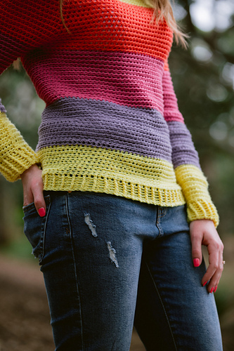 Ravelry: Slice of Nice Sweater pattern by Colourful Crochet