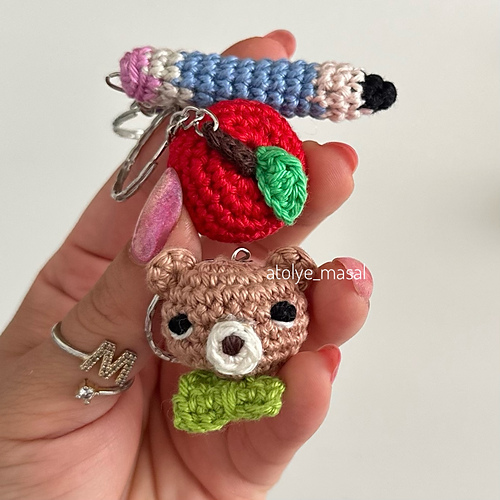 Ravelry: Bear Apple Pencil pattern by atolye_masal