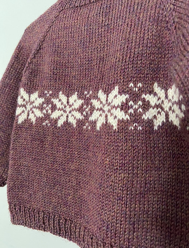 Ravelry: Nordic Snowflake Infant Sweater pattern by aubreytealknits