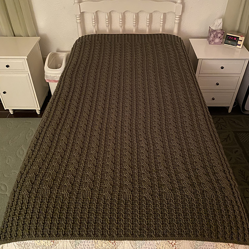 Ravelry: Easy as Pie Cable Blanket pattern by Dragana Savkov Bajic