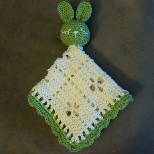 Ravelry: Bunny Security Blanket Lovey pattern by Andrea Farris