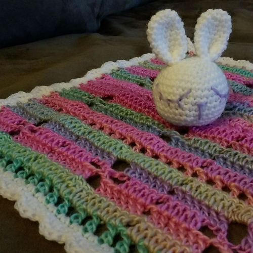 Ravelry: Bunny Security Blanket Lovey pattern by Andrea Farris