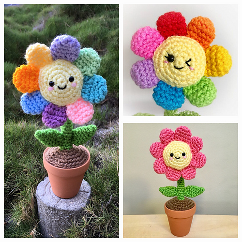 Ravelry: Potted Flower Amigurumi pattern by Autumn Leaflet
