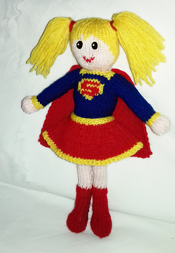 Ravelry: Wonder Woman and Supergirl soft toy pattern by ayrshire knits