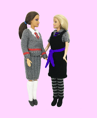 Ravelry: Barbie school uniforms pattern by ayrshire knits