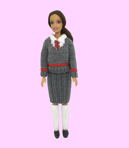 Ravelry: Barbie school uniforms pattern by ayrshire knits