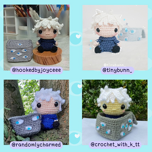 Ravelry: Blue Eyed Sorcerer (Gojo Satoru Jujutsu Kaisen) pattern by ...