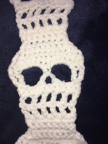 Ravelry: Skull Scarf Crochet Pattern pattern by Barbara Capron