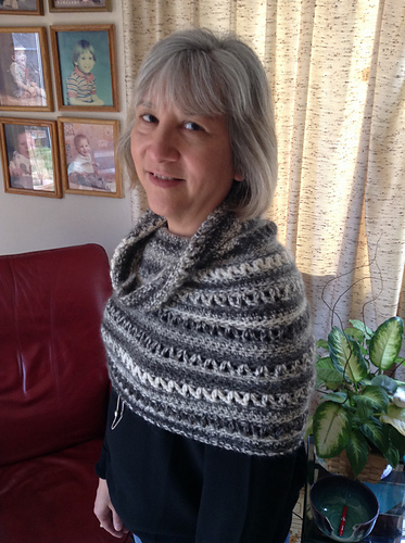 Ravelry: Versatile V-Stitch Cowl to Wrap pattern by Kara Gunza