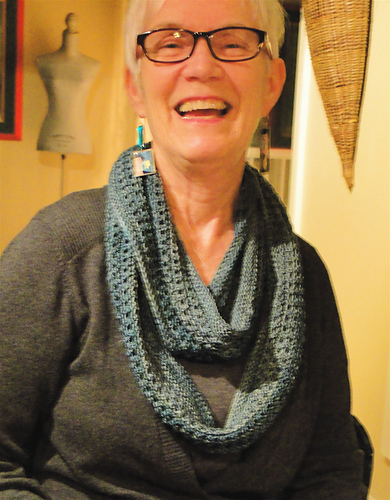 Ravelry: Falling Eyelet Cowl pattern by Aja Morris
