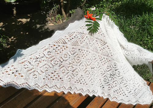 Ravelry: White Snow triangle pattern by Svetlаnа Loginovа