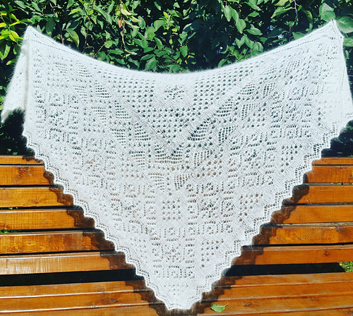 Ravelry: White Snow triangle pattern by Svetlаnа Loginovа