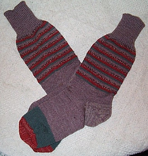Ravelry: Machine Knit Circular Socks pattern by Roni Knutson