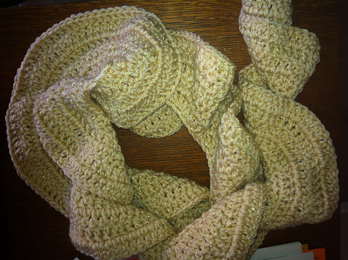 Ravelry: Pink Ruffle Scarf / Glitter Ruffle Scarf pattern by Lion Brand ...