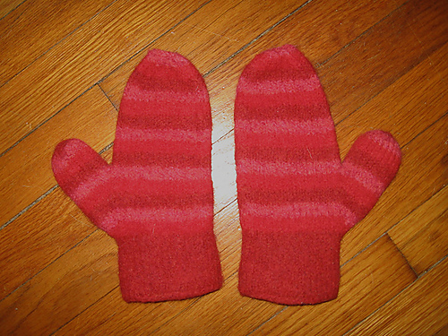 Ravelry: Fuzzy Felted Mittens pattern by Molly Kent