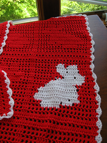 Ravelry: Filet Bunny Afghan pattern by Zelda Workman