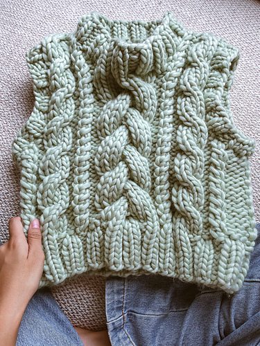 Ravelry: Braidy Vest pattern by Brenda Lam