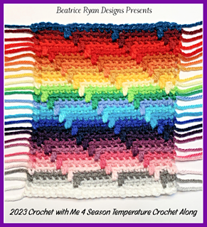 Ravelry: 2023 Crochet with Me Temperature Afghan CAL pattern by Elena Hunt