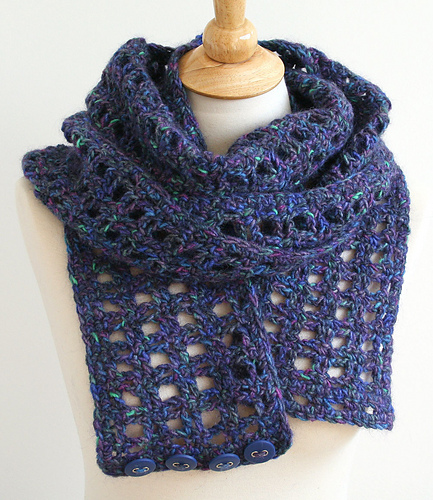 Ravelry: Window Pane Scarf pattern by Bees Knees Knitting