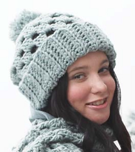 Ravelry: Fast Frosty Set: Hat pattern by Bernat Design Studio