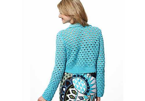 Ravelry: Scallop Mesh Jacket pattern by Patons