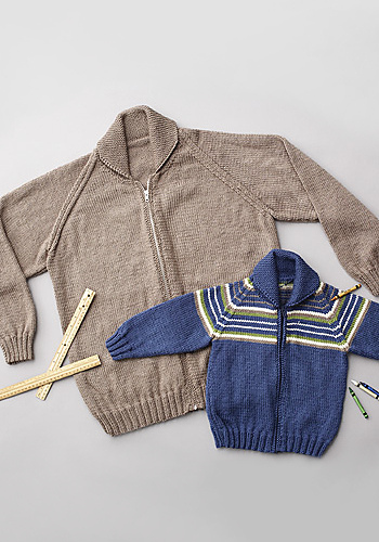 Ravelry: Unisex Adult Raglan Sleeve Jacket pattern by Patons