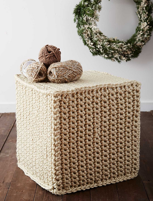 Ravelry: Mega Crochet Ottoman pattern by Bernat Design Studio